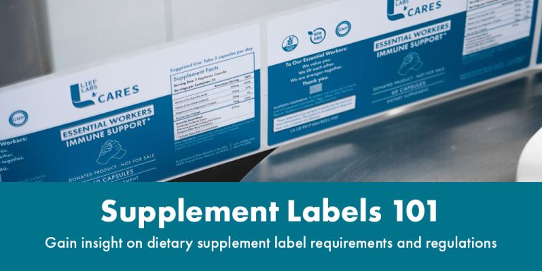 Supplement Labels 101 – Lief Labs